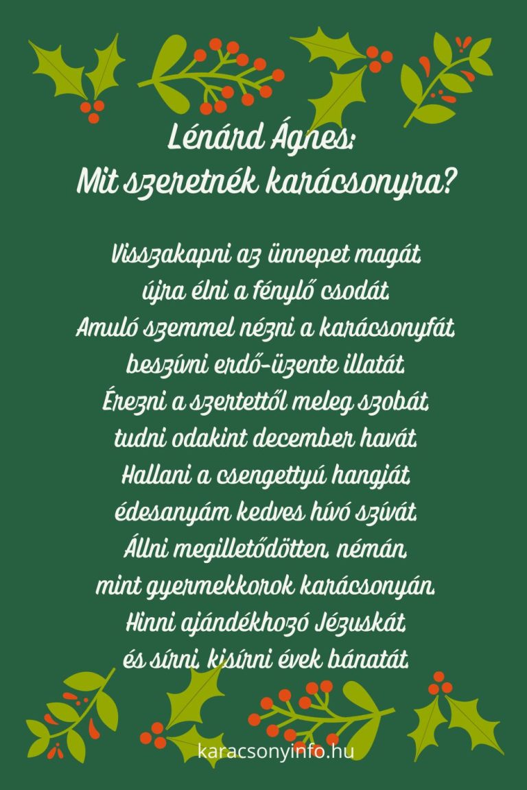 100 karácsonyi vers - legmeghatóbb karácsonyi versek - Karacsonyinfo.hu
